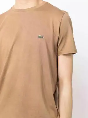 Lacoste Logo-embroidered Cotton T-shirt