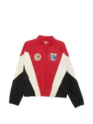 FOUND Logo Print Zip-up Jacket - Red