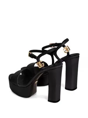 Dolce & Gabbana Calfskin Platform Sandals