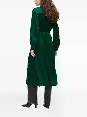 Karl Lagerfeld Satin-finish Wrap Dress