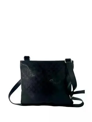 Gucci 20th Century Fiat 500 Medium Gg Imprime Web Messenger Bag Crossbody Bag - Black