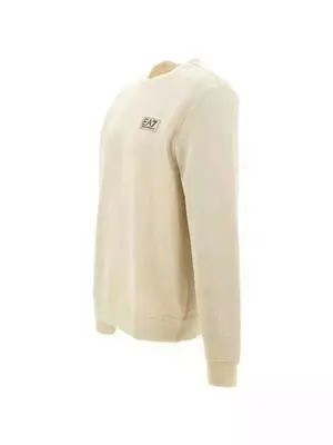 EA7 Logo-patch Ribbed-finish Sweater