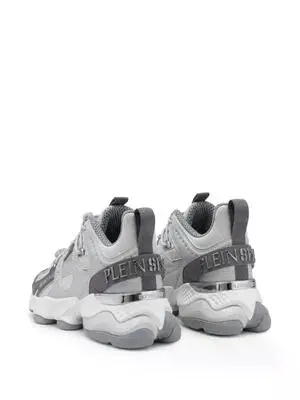 PLEIN SPORT Runner Beast X-01 Panelled Sneakers - Grey