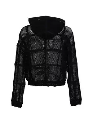 FILTH Mesh-panel Zip-up Hoodie