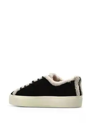 Inuikii Shearling Trim Low Top Sneakers