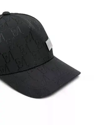 Emporio Armani Monogram-jacquard Touch-strap Baseball Cap