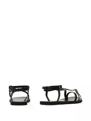 ALLSAINTS Tyla Eyelet Embellished Buckled Sandals