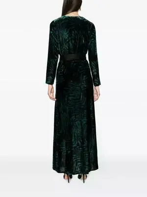 Diane Von Furstenberg Jareth Moire-tiger Print Wrap Dress