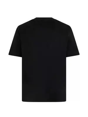 Emporio Armani Jersey T-shirt With Micro Eagle Embroidery