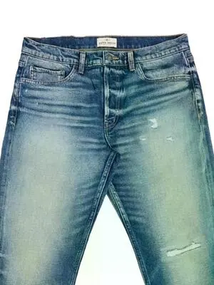 ANTIK DENIM The Texas Distressed Straight-leg Jeans