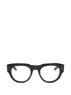 AKONI Ursa Geometric-frame Glasses - Black
