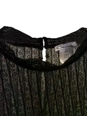 Oscar De La Renta Sheer Lace-panel Blouse