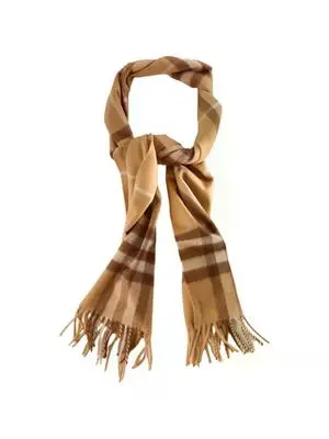 Burberry Check Fringed Scarf