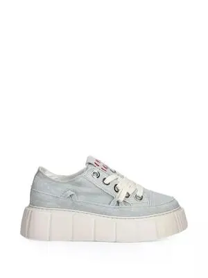 Inuikii Frayed Chunky-sole Sneakers - Blue