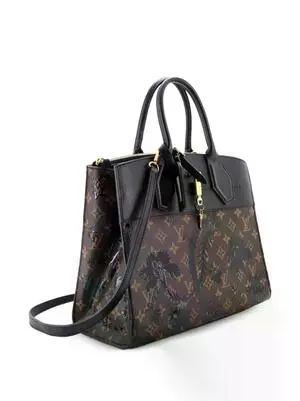 LOUIS VUITTON City Steamer Handbag Limited Edition Blossom Monogram Canvas And Leather Mm Tote Bag