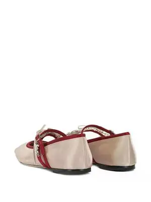 JIMMY CHOO Loli Crystal-embellished Ballet Flats