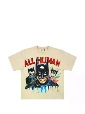 ALL HUMAN Dark Knight Graphic-print T-shirt - Neutrals