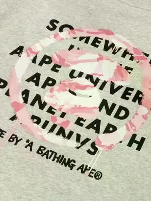 AAPE BY *A BATHING APE Moonface-print T-shirt