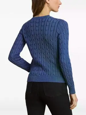 Ralph Lauren Cable-knit Logo-embroidered Cardigan