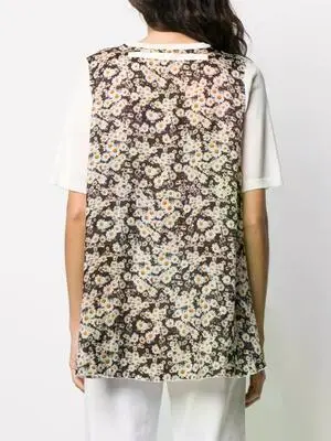 Stella McCartney Daisy Print Layered Blouse
