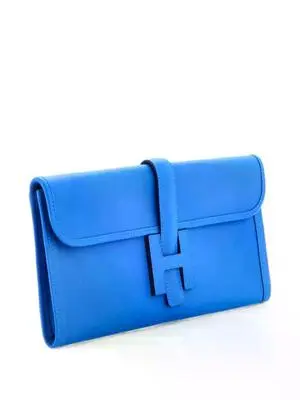Hermès Jige Elan Evercolor 29 Clutch Bag - Blue