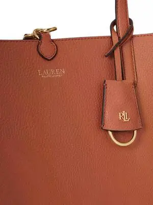 Ralph Lauren Logo-plaque Pebbled Tote Bag