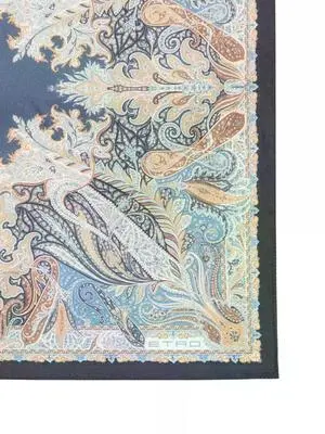 Etro Paisley-print Scarf - Blue