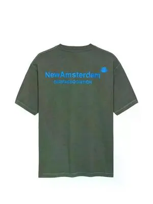 NEW AMSTERDAM SURF ASSOCIATION Logo-print T-shirt - Green