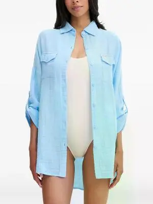 Melissa Odabash Button-up Chest-pocket Shirt - Blue
