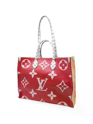 LOUIS VUITTON Monogram Giant Onthego Gm Tote Bag - Red