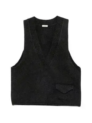 LAMRONS V-neck Flap-pocket Vest