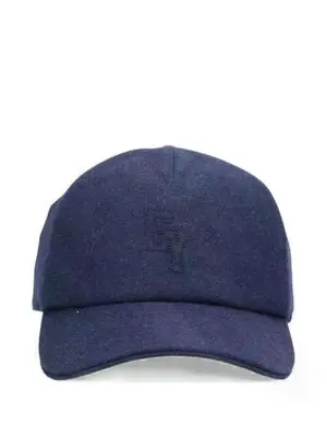 Eleventy Logo-embroidered Touch-strap Baseball Cap - Blue
