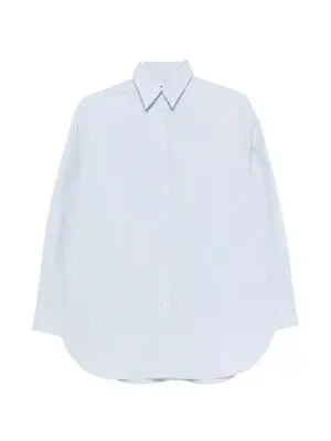 JIL SANDER Button-down Long-sleeve Shirt - Blue