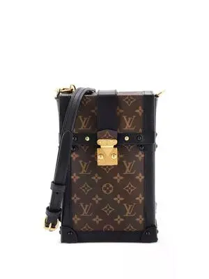 LOUIS VUITTON Vertical Trunk Pochette Monogram Canvas Crossbody Bag - Brown