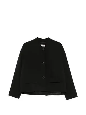 Alberto Biani Button-up Flap-pocket Jacket - Black