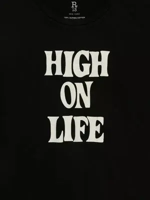 R13 Slogan-print T-shirt