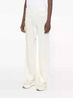 ERMANNO FIRENZE Fine Knit Drawstring Waist Wide Leg Trousers