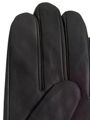 Karl Lagerfeld Logo-plaque Leather Gloves