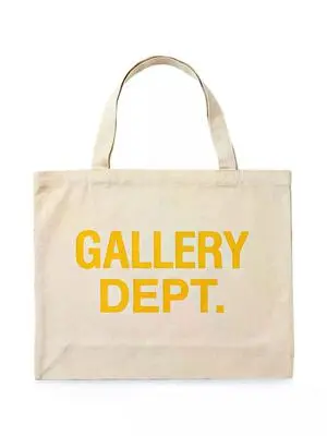 GALLERY DEPT. Slogan-print Canvas Tote Bag - Neutrals