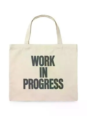 GALLERY DEPT. Slogan-print Canvas Tote Bag