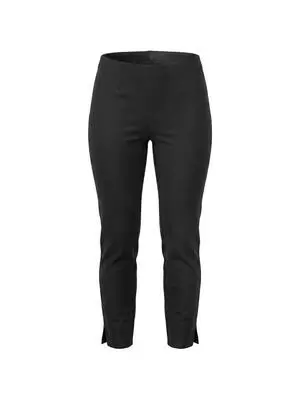 Seductive Sabrina Slit-hem Trousers - Black