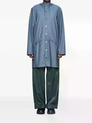 Rains Hooded Press-stud Coat