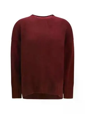 ALLUDE Crew-neck Cashmere Sweater - Red