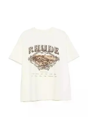 Rhude Graphic-print T-shirt - Neutrals