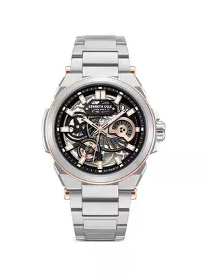 KENNETH COLE Automatic Skeleton Watch - Black