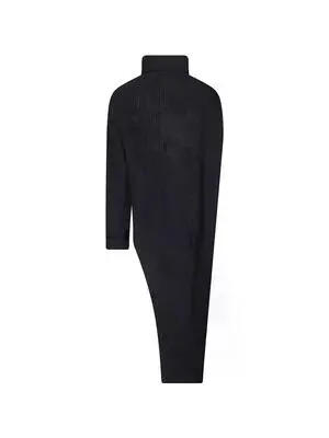 THELATEST Asymmetrical Chunky-knit Mid Dress