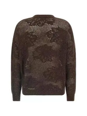 Brunello Cucinelli Floral-lace Sweater