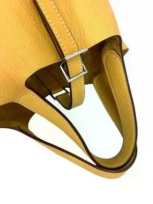 Hermès Clemence Picotin 18 Handbag - Yellow