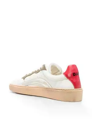 Dsquared2 Cracked-effect Panelled Sneakers
