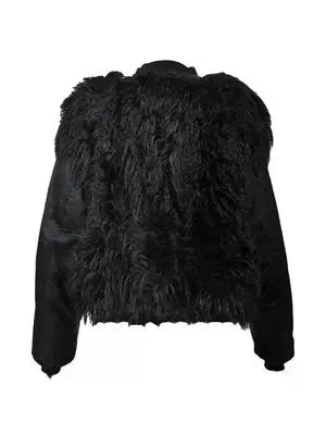 FILTH Faux-fur Trim Bomber Jacket